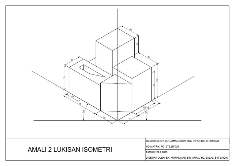 Amali 2 (Shahrul Irfan) Lukisan Isometri-Model | PDF