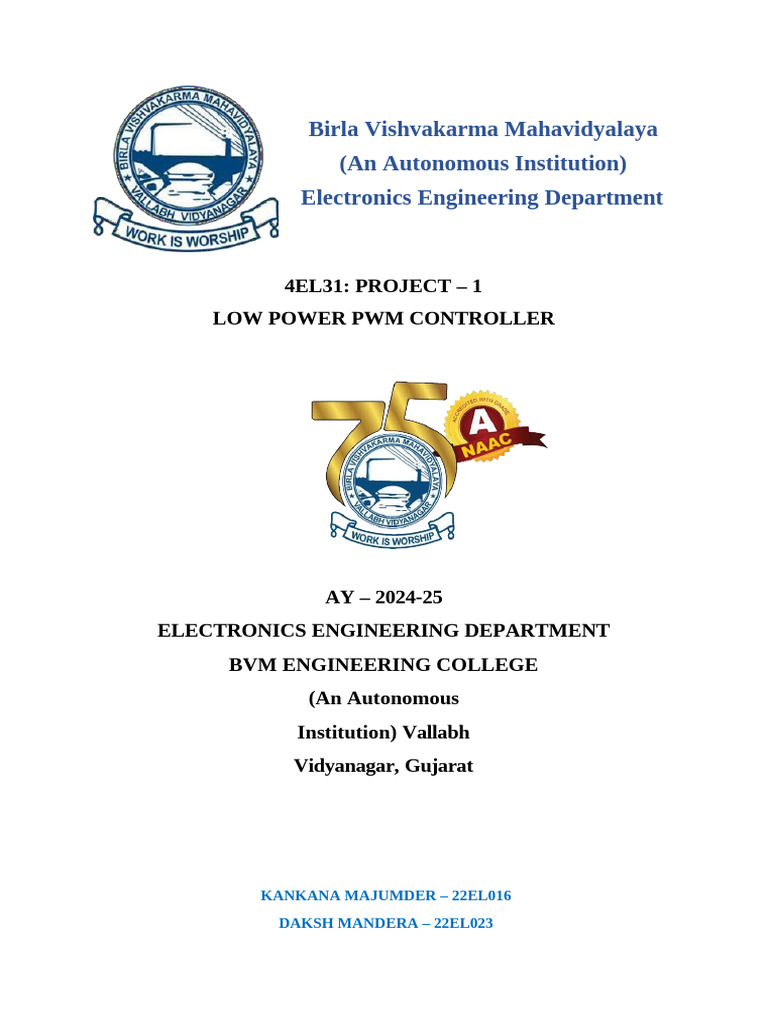 Project Report | PDF | Power Electronics | Electronic Circuits