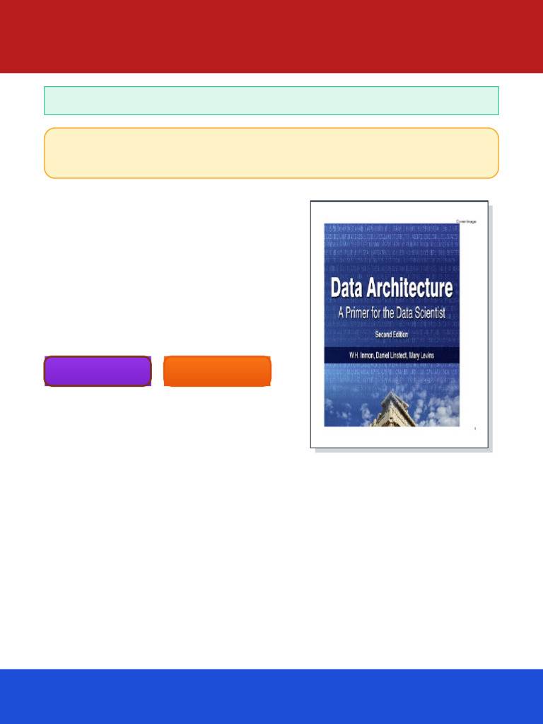Data Architecture A Primer For The Data Scientist A Primer For The Data Scientist 2nd Edition W ...