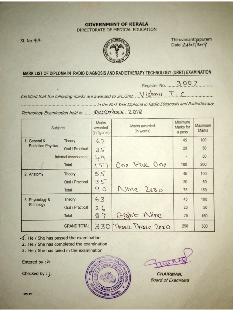 Mark List 2 | PDF