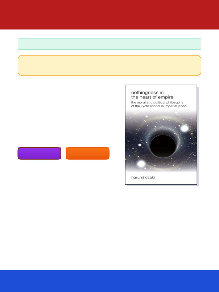 Nothingness in the Heart of Empire The Moral and Political Philosophy ...