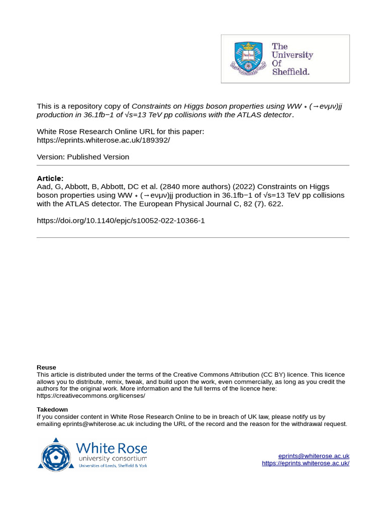Constraints_on_Higgs_boson_properties | PDF | Higgs Boson | Atlas ...