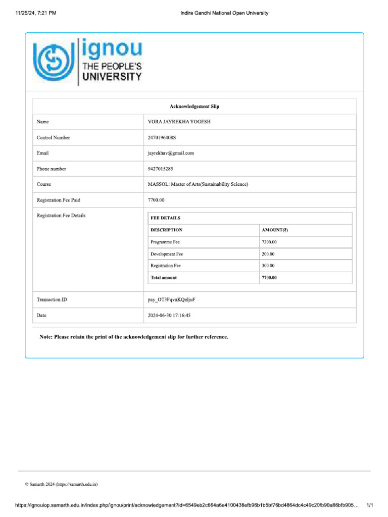 MASSOL Application Fees | PDF