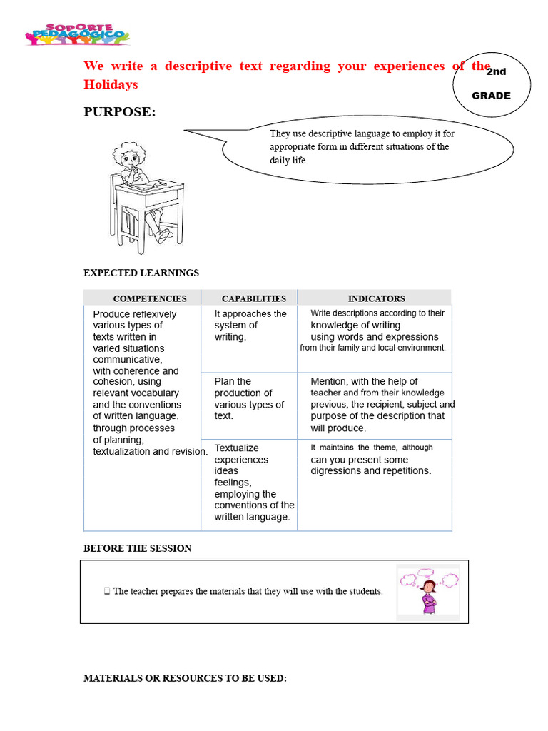 We Write A Descriptive Text | PDF | Vocabulary | Linguistics