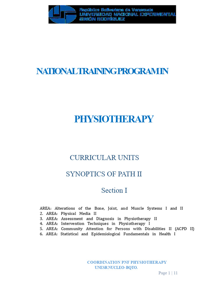 Physiotherapy Pathway II section I-1 | PDF | Sampling (Statistics ...