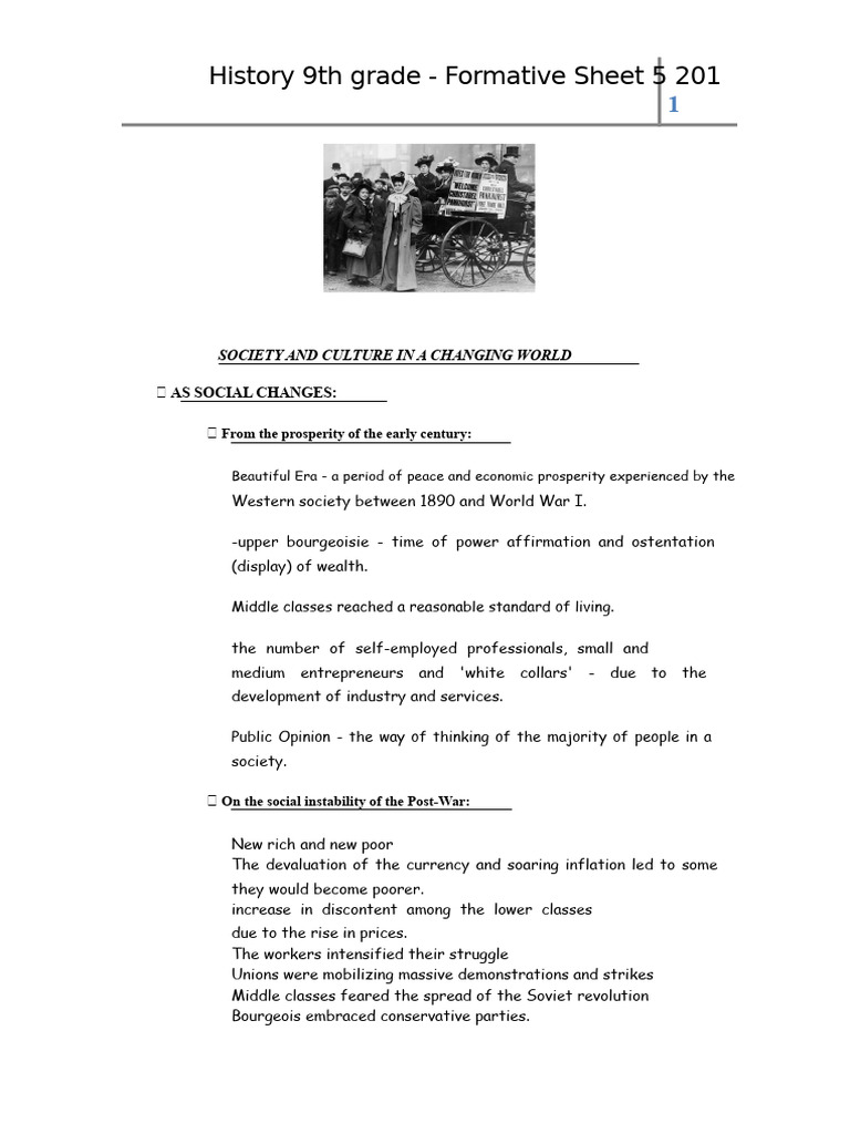 History 9th Grade - Society and Culture in A Changing World | PDF ...