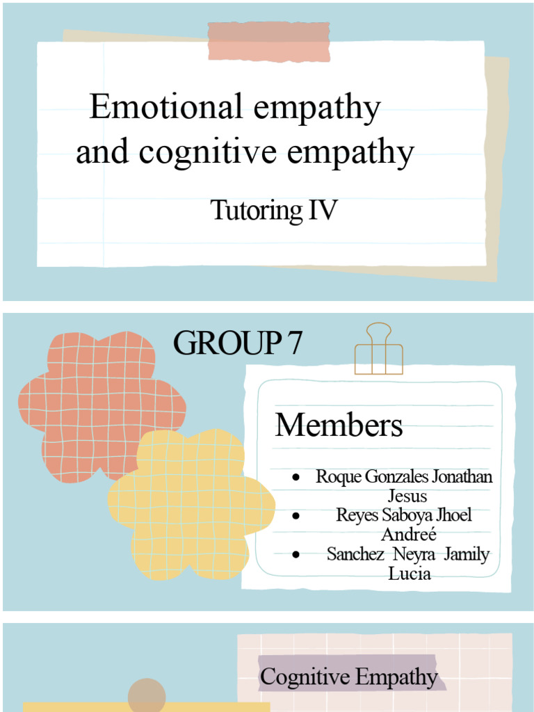 Understanding Emotional and Cognitive Empathy | PDF | Empathy | Emotions