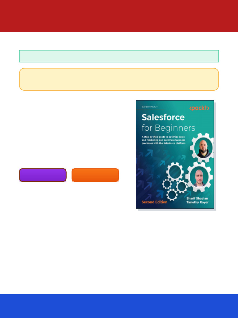 Salesforce for Beginners A step by step guide to optimize sales and ...