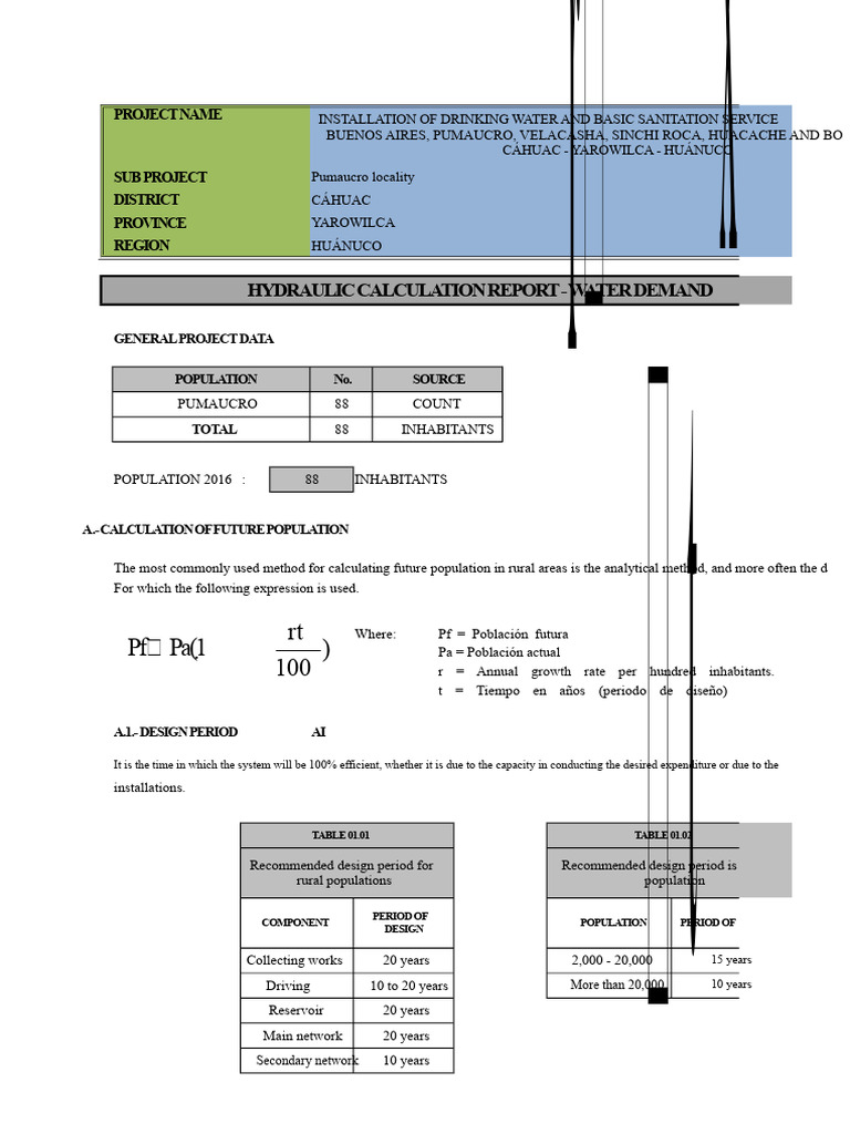 2 Calculation of Water Demand | PDF | Hygiene | Hydraulic Engineering