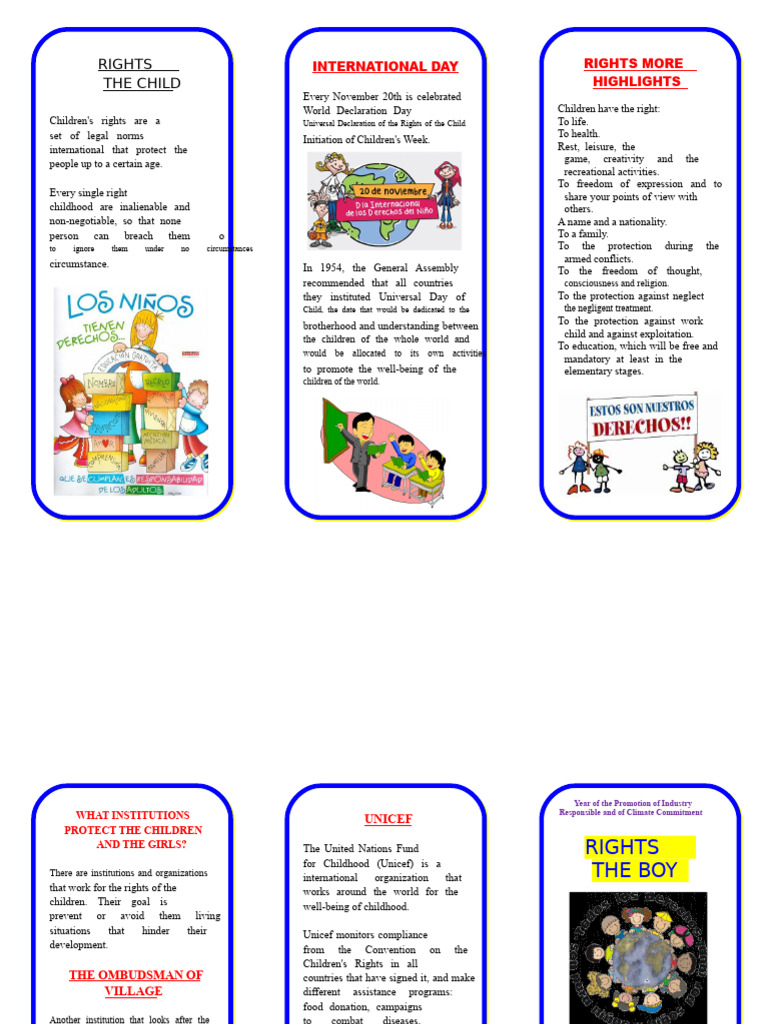 triptych | PDF | Children's Rights | Human Development