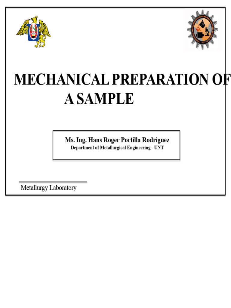 Mechanical Sample Preparation Techniques | PDF | Sampling (Statistics ...