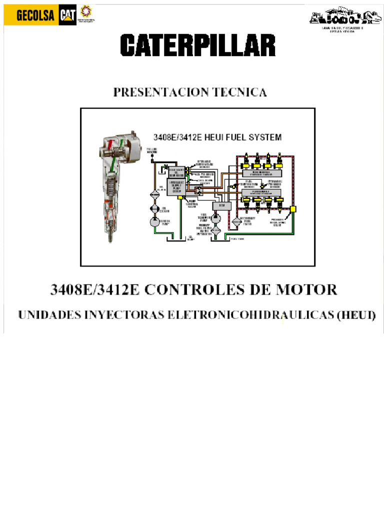 HEUI_3408E-3412E Engines | PDF | Fuel Injection | Pump