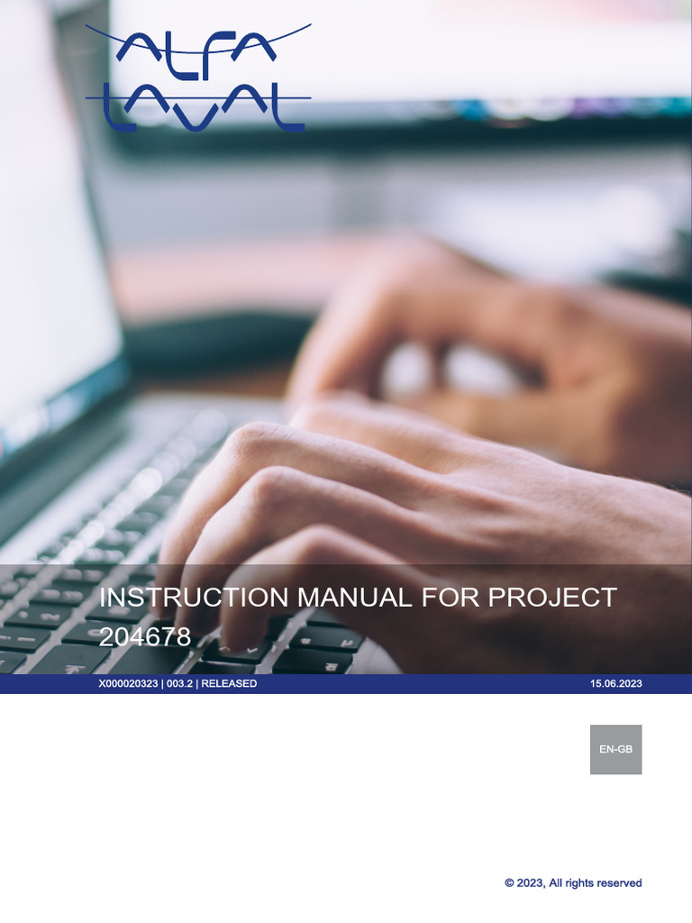 Project 204678 Instruction Manual | PDF | Water | Valve
