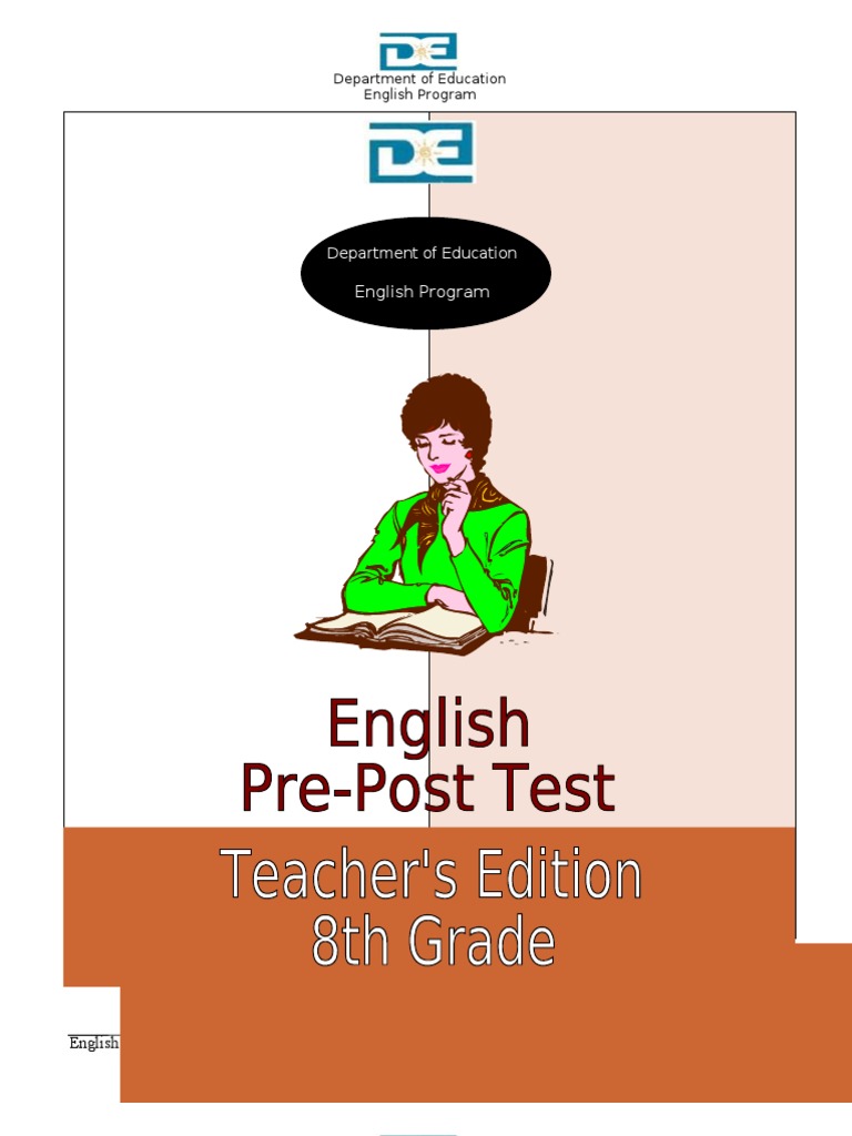 Pre Post Test Teachers Edition 8 TH Grade | PDF | Reading Comprehension ...