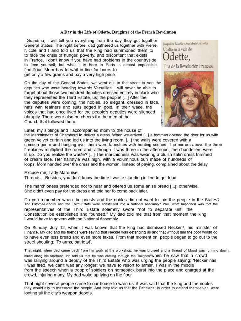 Life of Odette in Revolutionary France | PDF | French Revolution