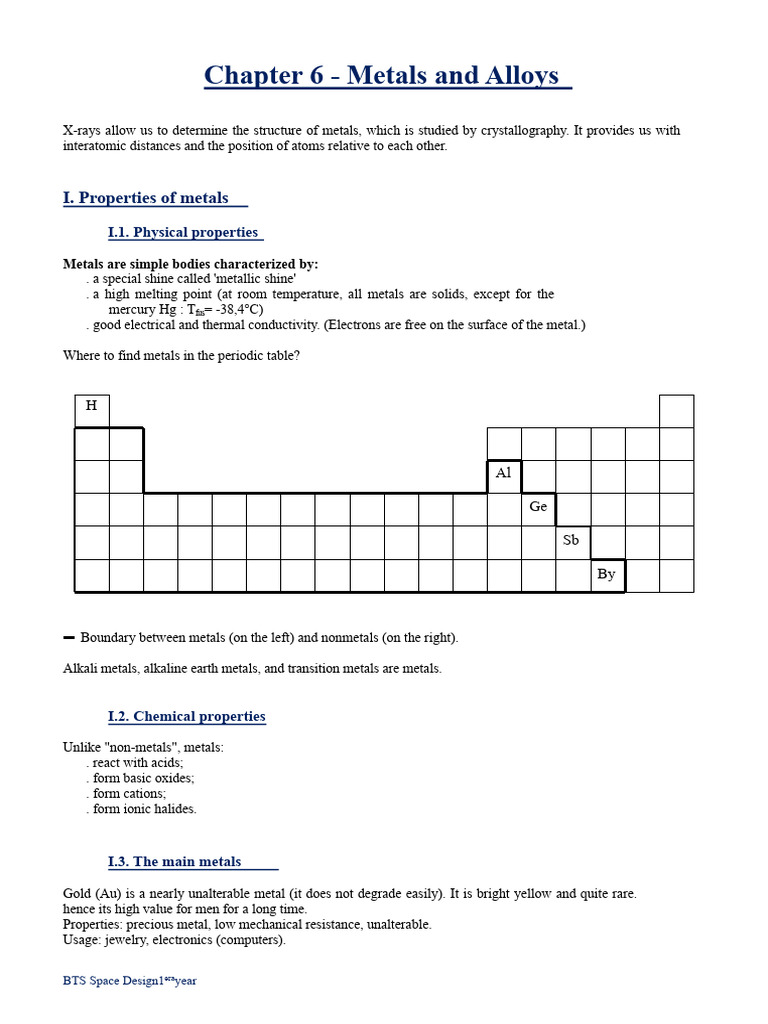 Chapter 06 Course Metals and Alloys | PDF | Metals | Alloy