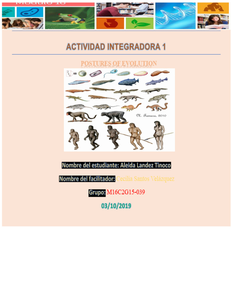 Evolution Posture Module 16 Week 1 | PDF | Evolution | Natural Selection