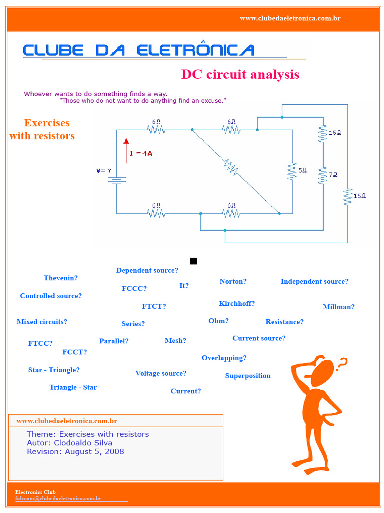 Resistor Exercises for Circuit Analysis | PDF | Resistor | Electrical ...