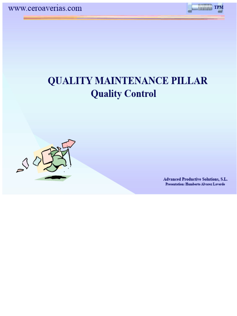Quality Maintenance in TPM Explained | PDF | Quality Assurance