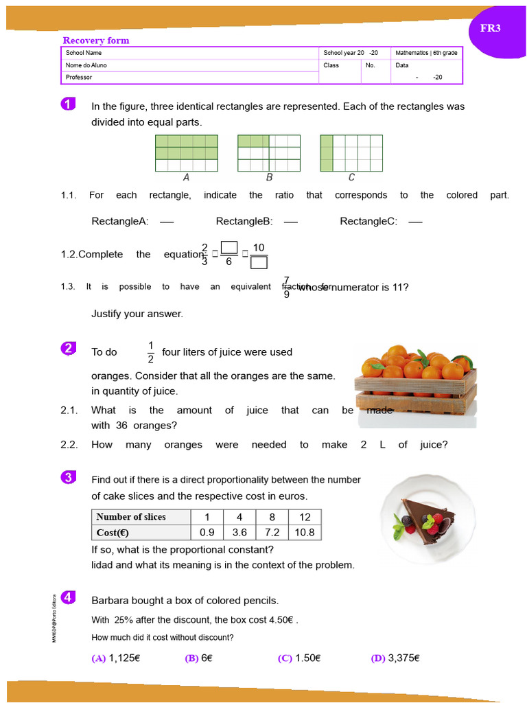 Direct proportionality | PDF | Ratio | Elementary Mathematics