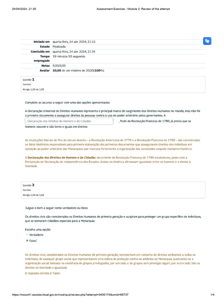 Assessment Exercise - Module 2 - Review of The Attempt | PDF