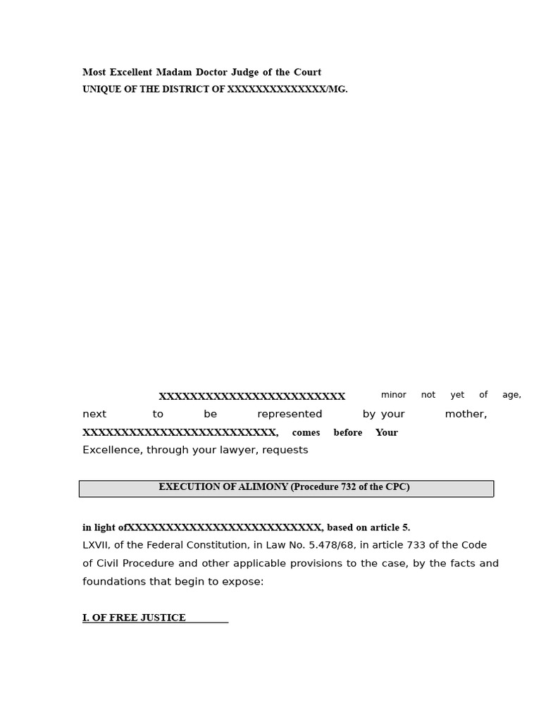Alimony Execution Request in Court | PDF | Justice | Crime & Violence