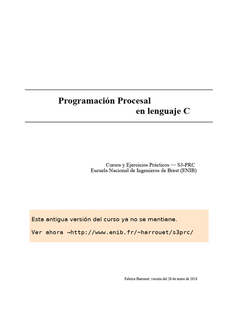 Programación procedural en C | PDF | Programación | Programa de computadora
