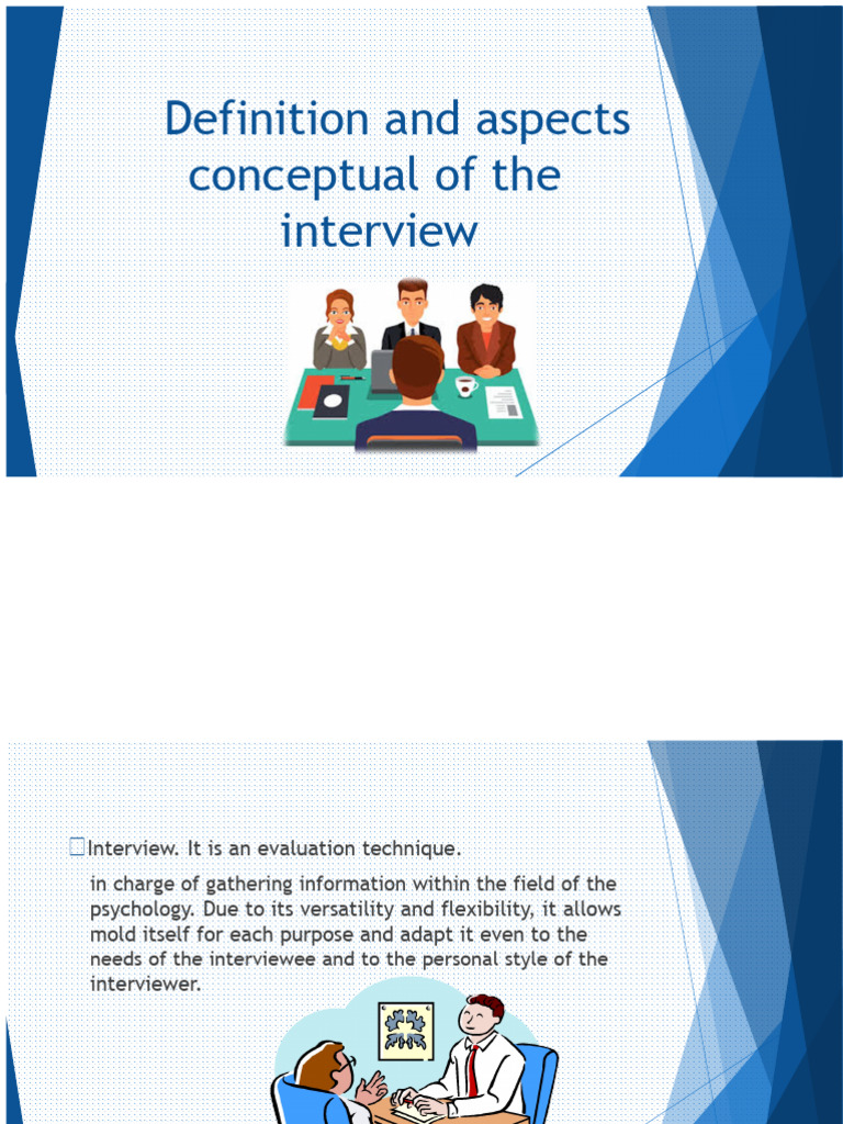 Definition and Conceptual Aspects of the Interview | PDF ...