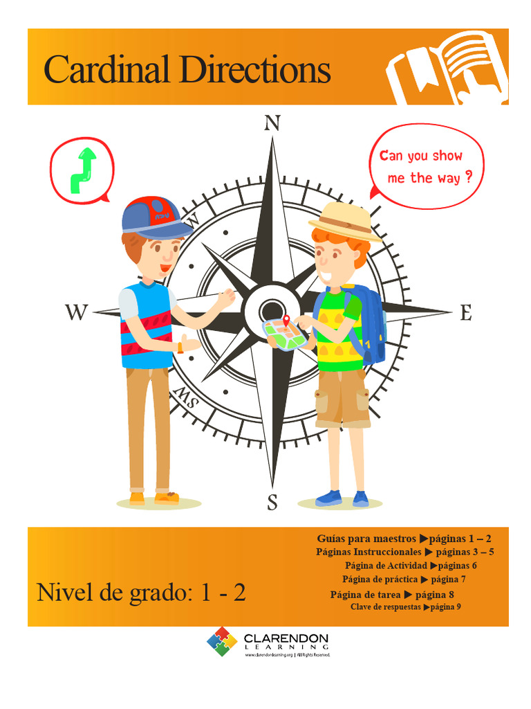 Plan de Lección Sobre Direcciones Cardinales | PDF | Navegación | Espacio