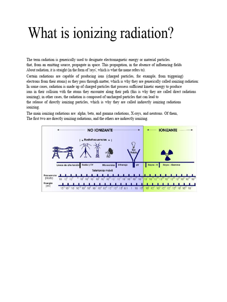 What Is Ionizing Radiation | PDF | Ionizing Radiation | Radiation