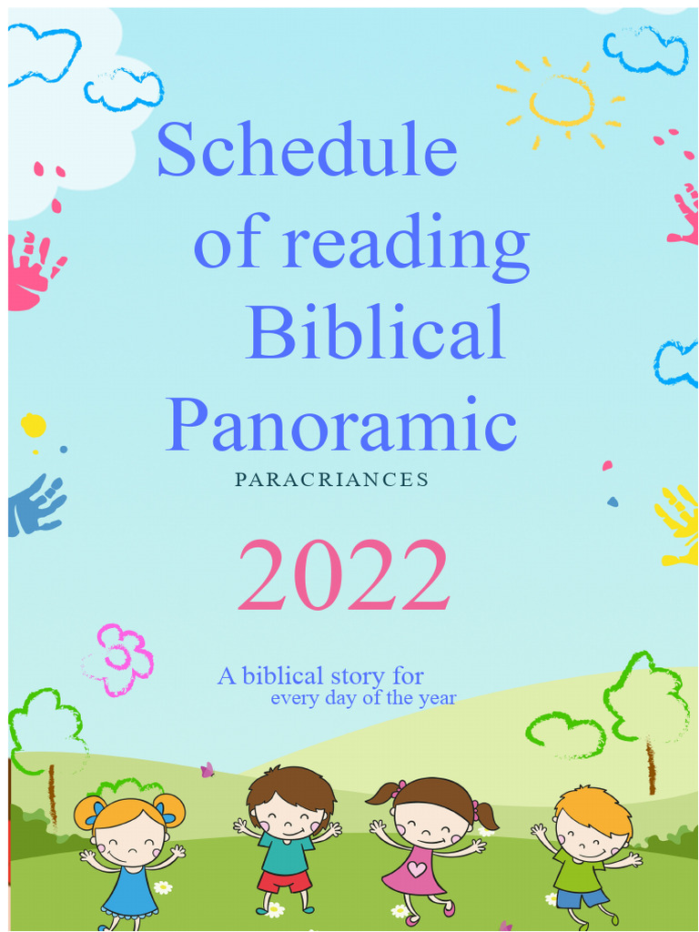 Bible Reading Schedule For Children 2022 | PDF | Book Of Genesis ...