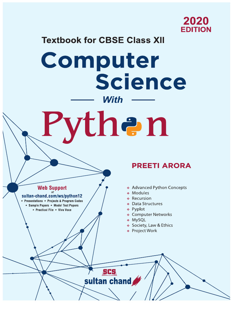 CS con Python CBSE Clase 12_Preeti Arora (2020) | PDF | Python (lenguaje de programación) | Tipo ...