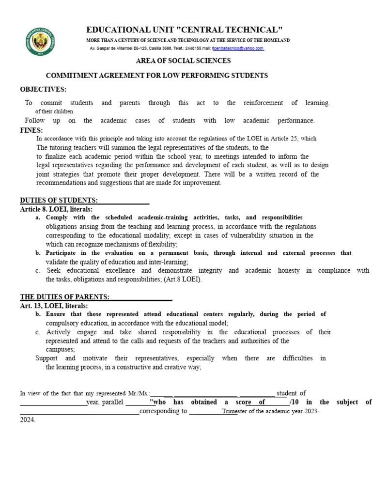Low_performance_Minutes (2) | PDF | Teachers | Psychology