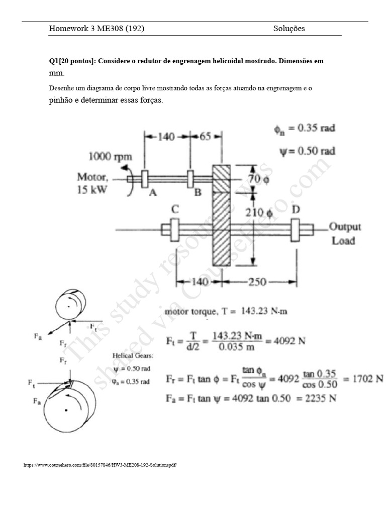 Gear calculations | PDF