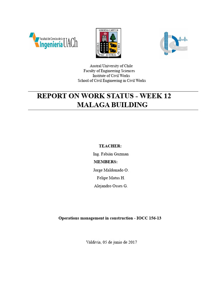 Work Status Report - S Curves | PDF