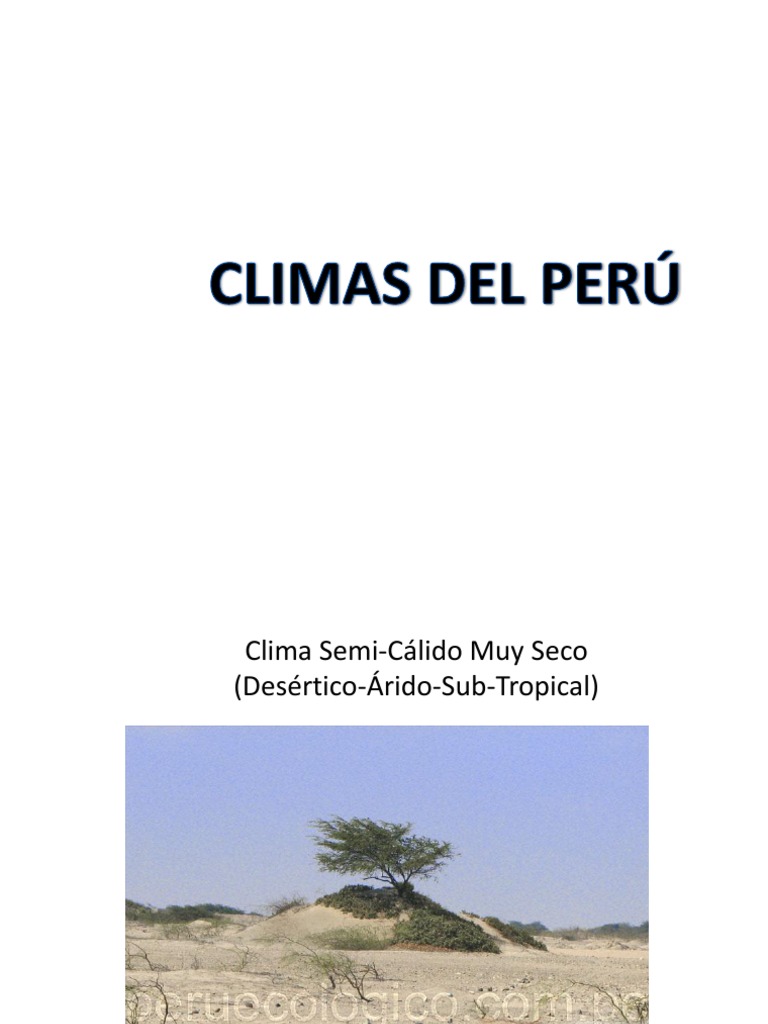 Climas del Perú: Tipos y Características | PDF | Clima | Habitat