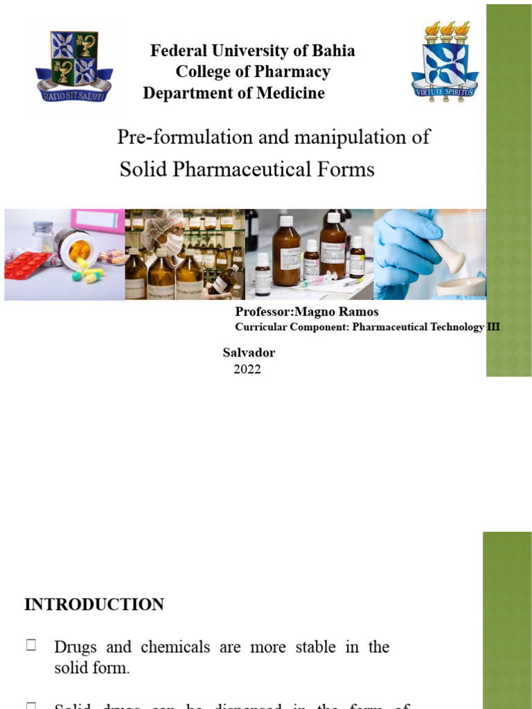 Solid Pharmaceutical Formulations Guide | PDF | Tablet (Pharmacy ...