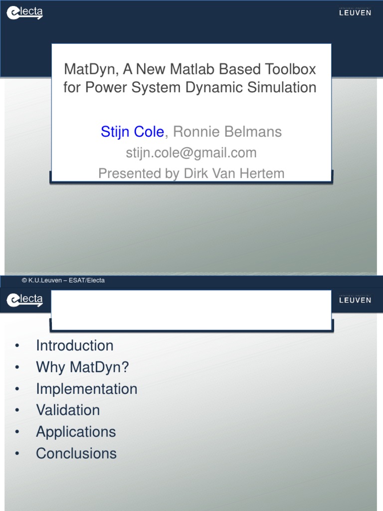 01 STJN Matdyn | PDF | Matlab | Equations