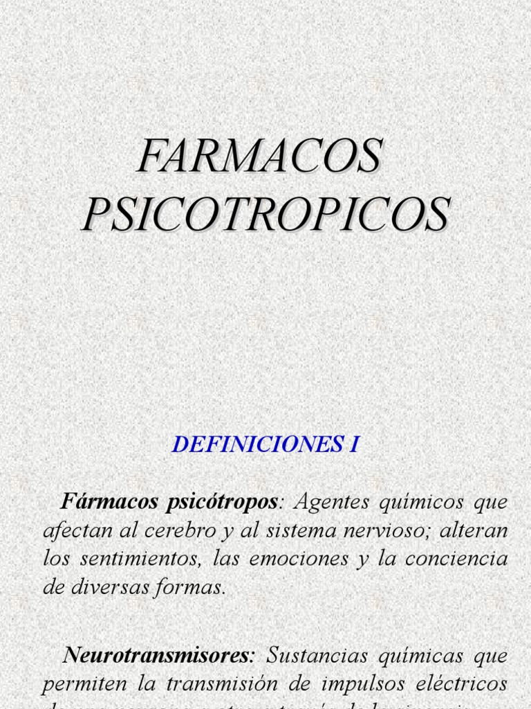 Farmacos Psicotropicos | PDF | Benzodiazepinas | Antidepresivo