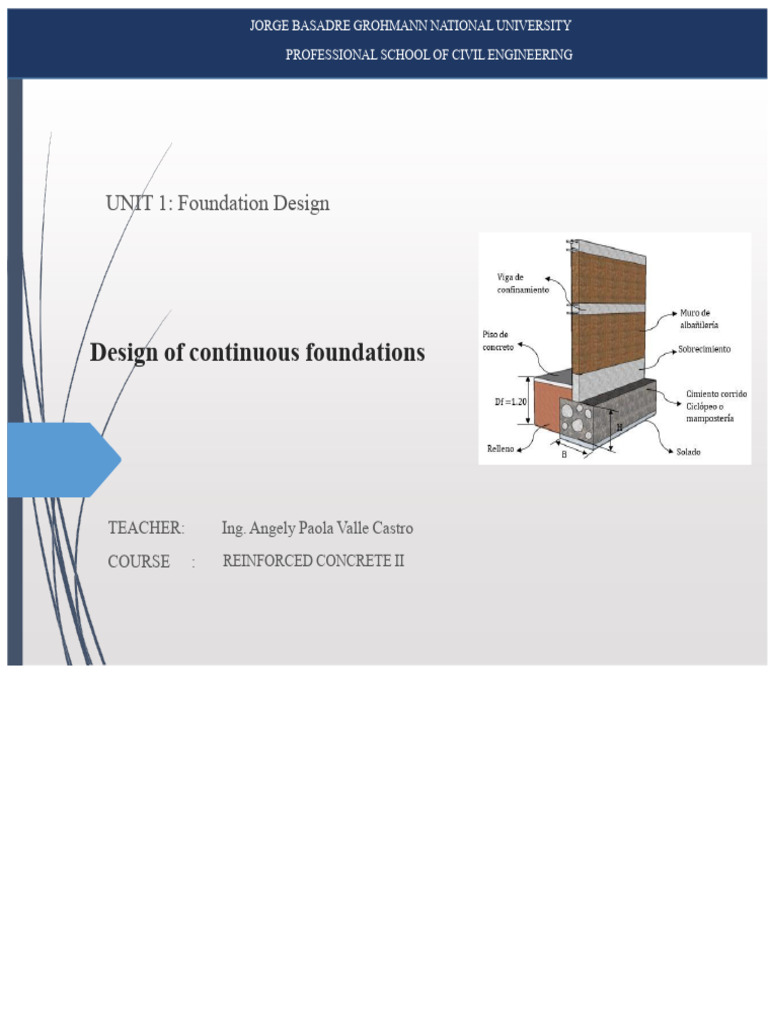 07.1 Example - Design of Continuous Foundations | PDF | Mechanics ...