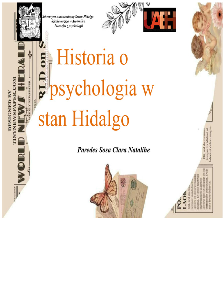 Historia Psychologii W Stanie Hidalgo | PDF