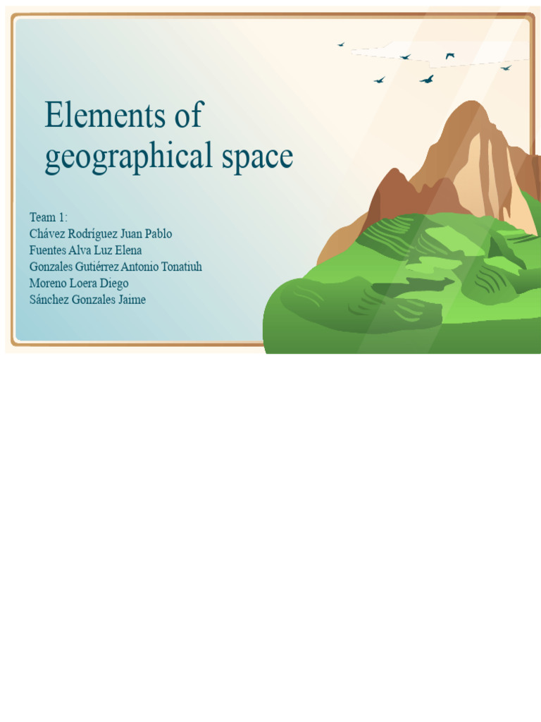 Elements of Geographical Space | PDF | Earth Sciences