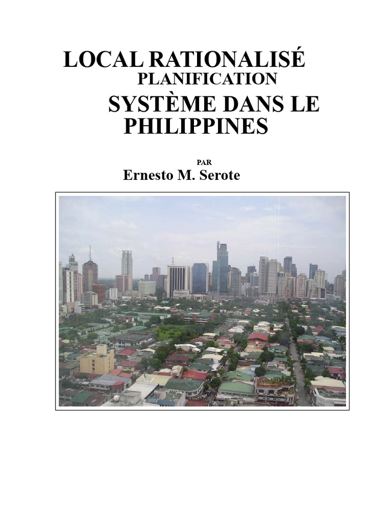 Système de Planification Locale aux Philippines | PDF | Planification ...