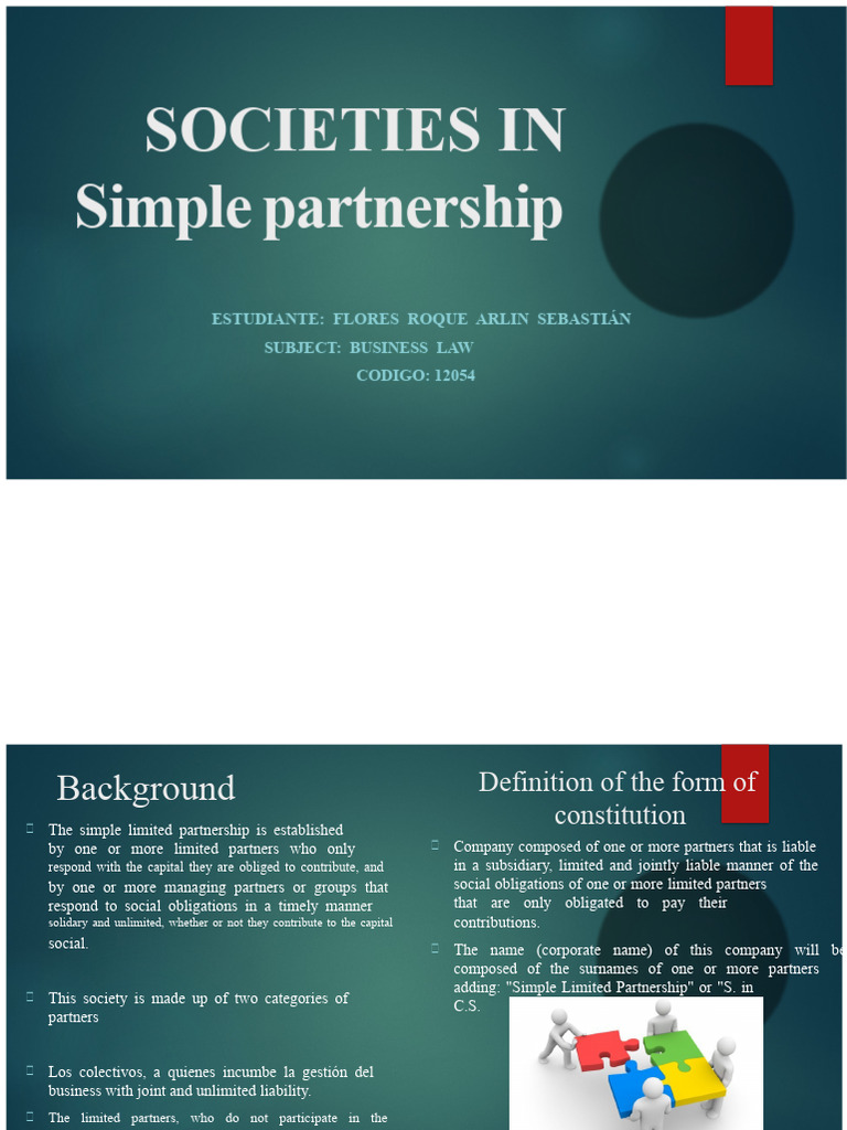 Understanding Simple Limited Partnerships | PDF | Limited Partnership ...