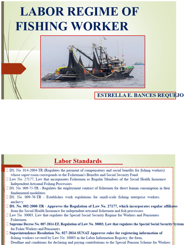 Fishing Worker Labor Regime Overview | PDF | Occupational Safety And ...