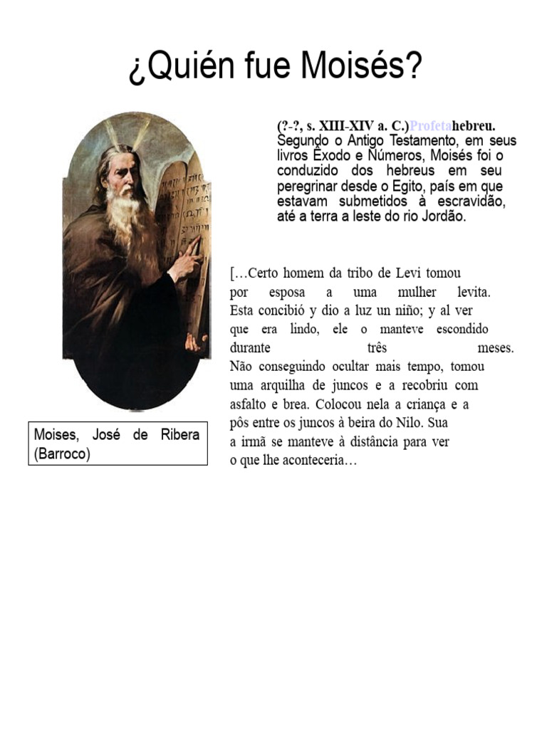 moises expo.ppt | PDF | Moisés | Conteúdo bíblico
