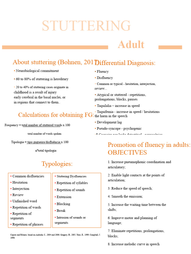 Stuttering in Adults | PDF | Stuttering | Fluency