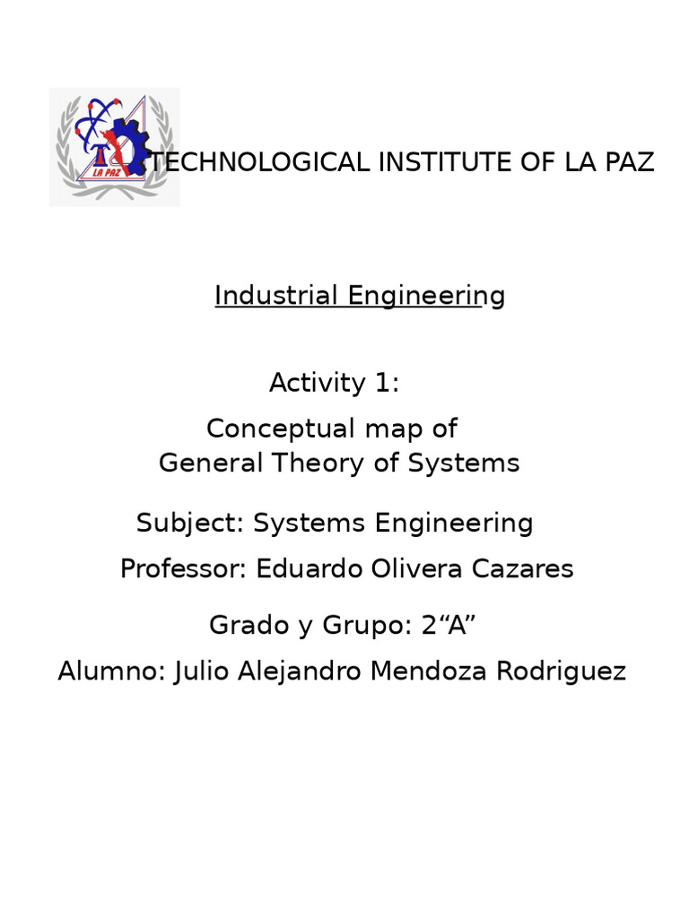 Conceptual Map - General Systems Theory | PDF | System | Systems Theory