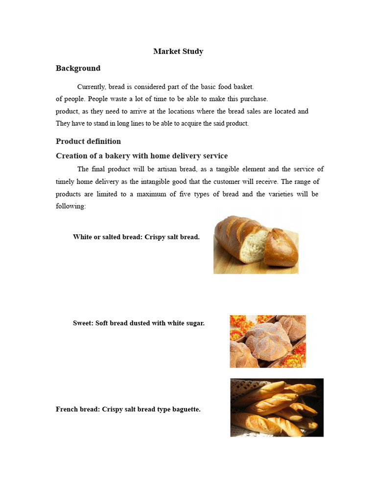 Artisan Bread Delivery Market Study | PDF | Baking | Breads