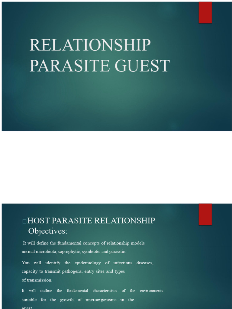 Host-Parasite Relationship Models | PDF | Parasitism | Infection
